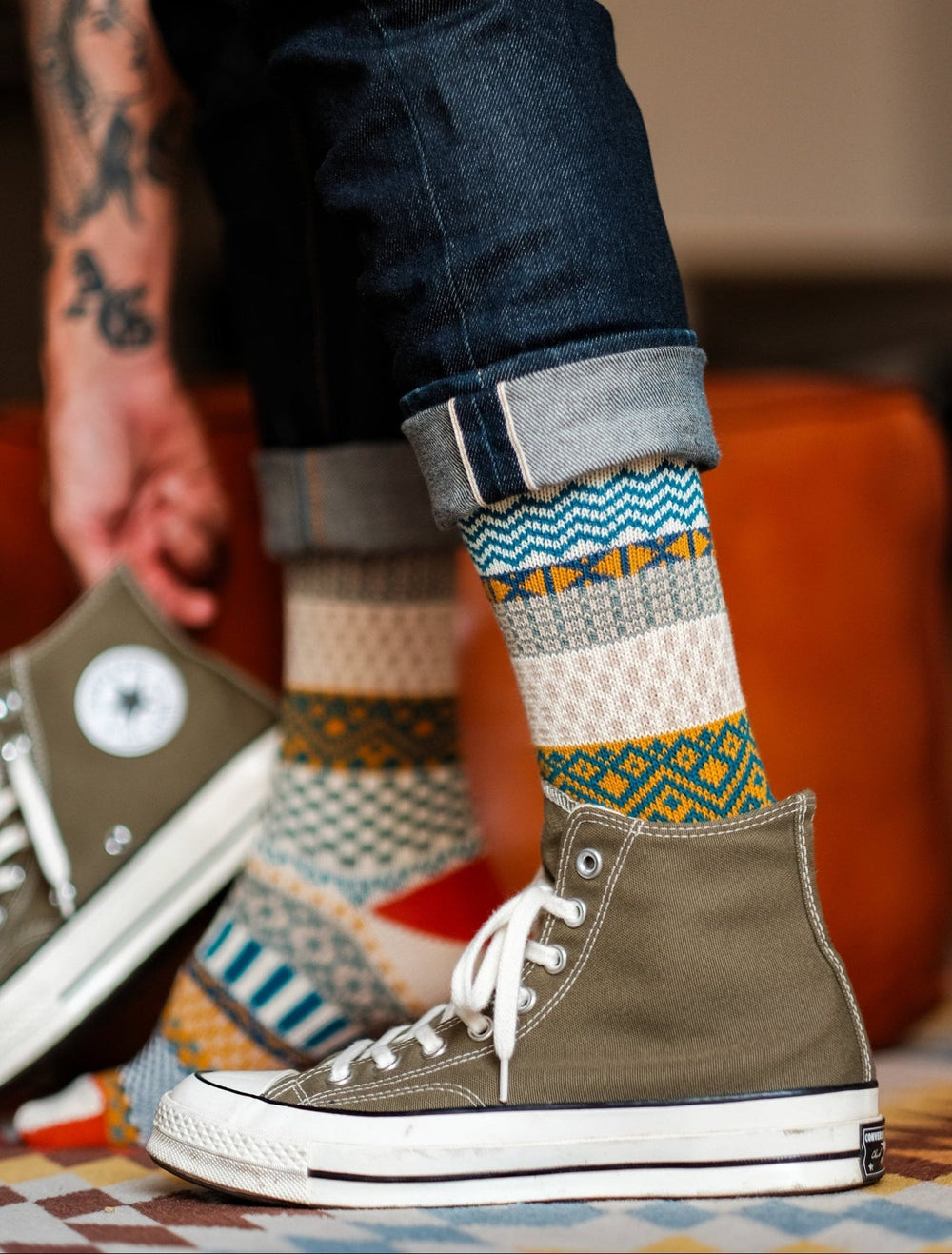 Converse with Funky Socks | Style Guide 2025 – Comfysocks